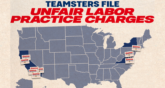 TEAMSTERS FILE CHARGES AGAINST COSTCO - TEAMSTERS 58